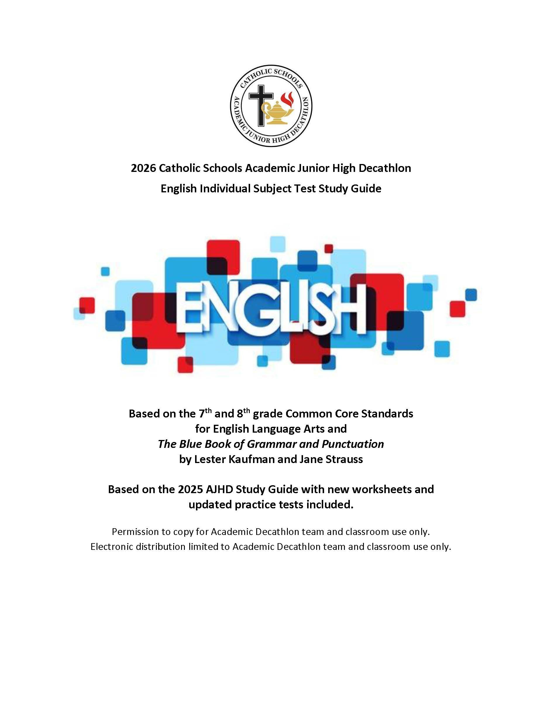 2026 AJHD Study Guide - Individual Test - English – AJHD Central